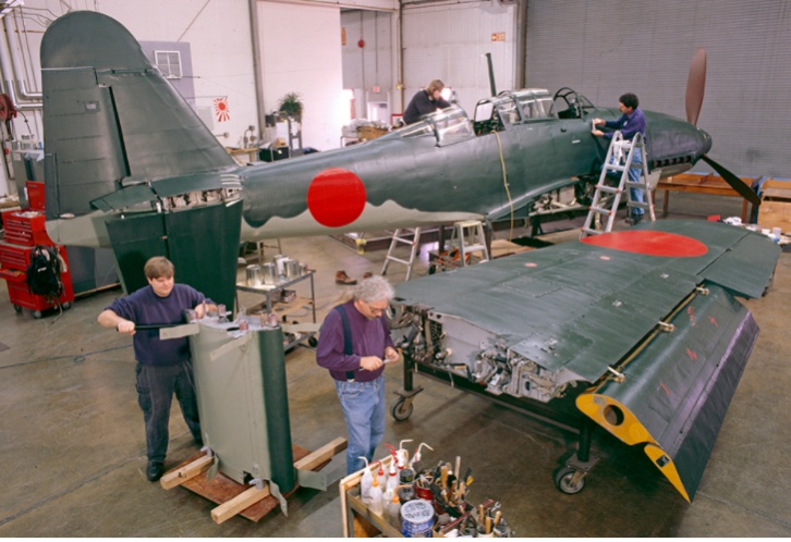 Aichi M6A1 Seiran (folded for storage) Tamiya 1/48 | Modelers Social ...